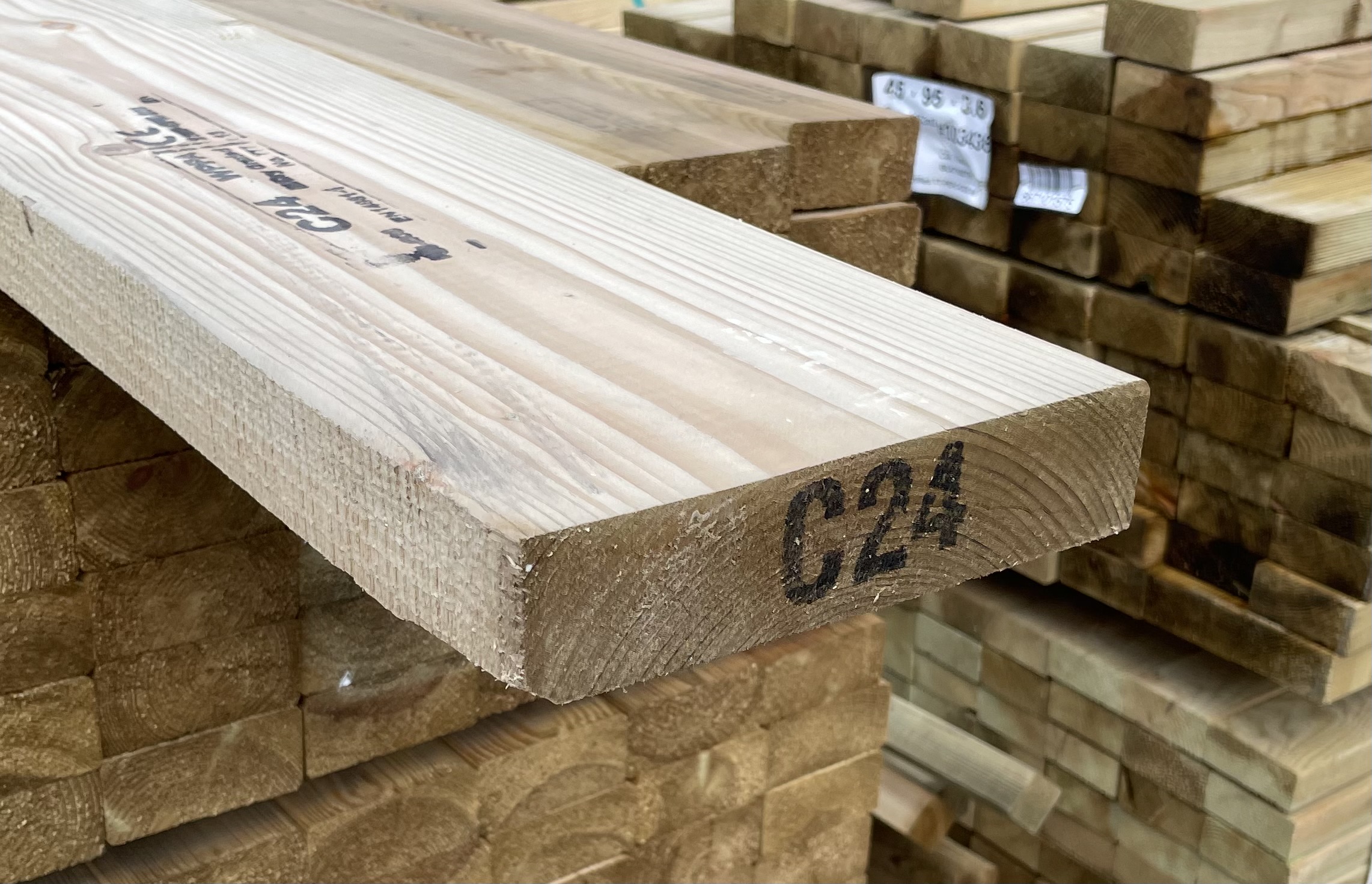 Pressure Treated Timber 47mm x 200mm x 3000mm C24 Graded - Daws Heath ...