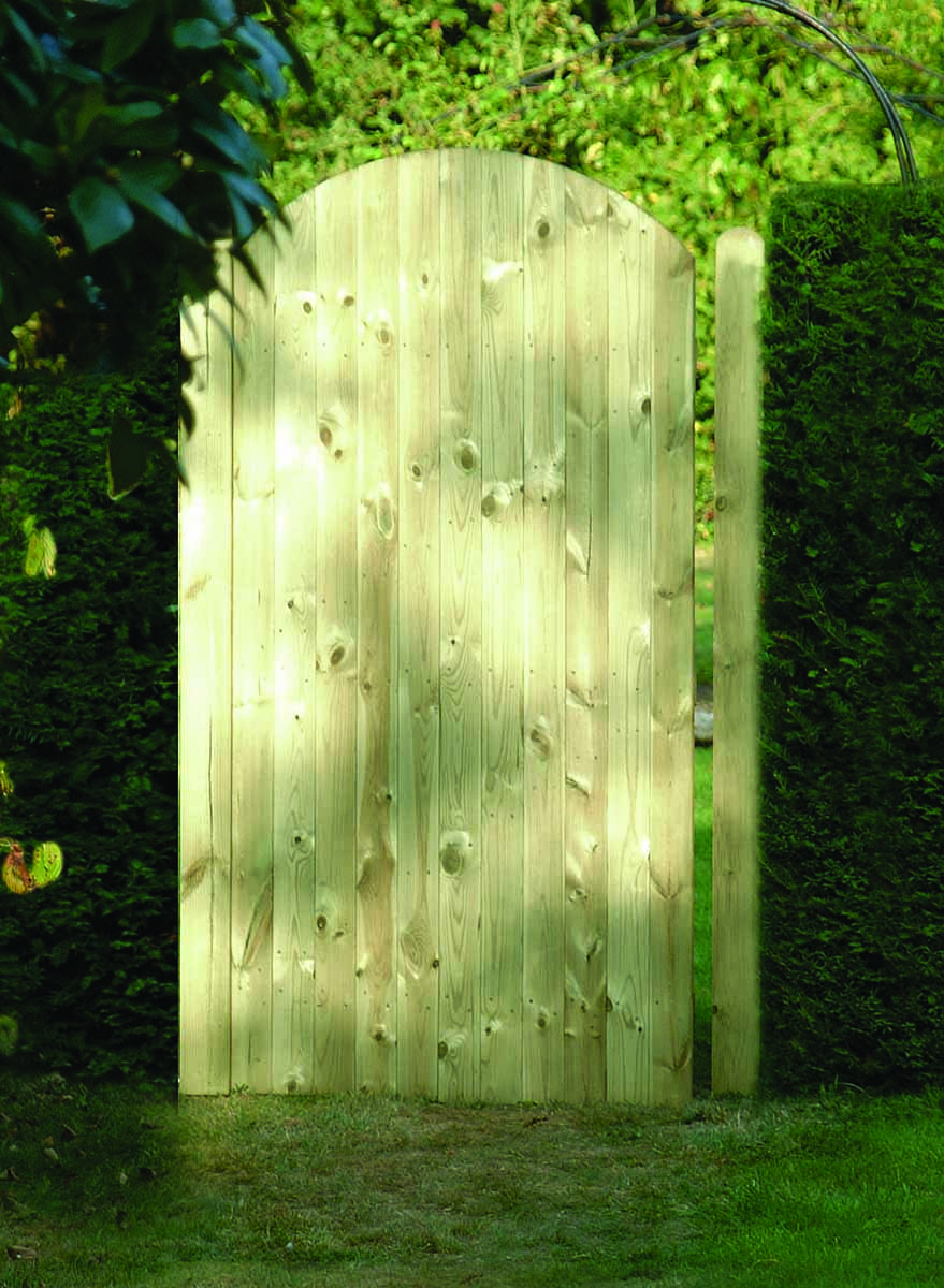 Tongue & Groove Round Top Gate 1800mm High x 900mm Wide - Daws Heath ...