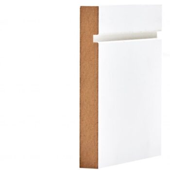 18mm x 144mm Primed MDF Skirting – Grooved - Daws Heath Timber Ltd
