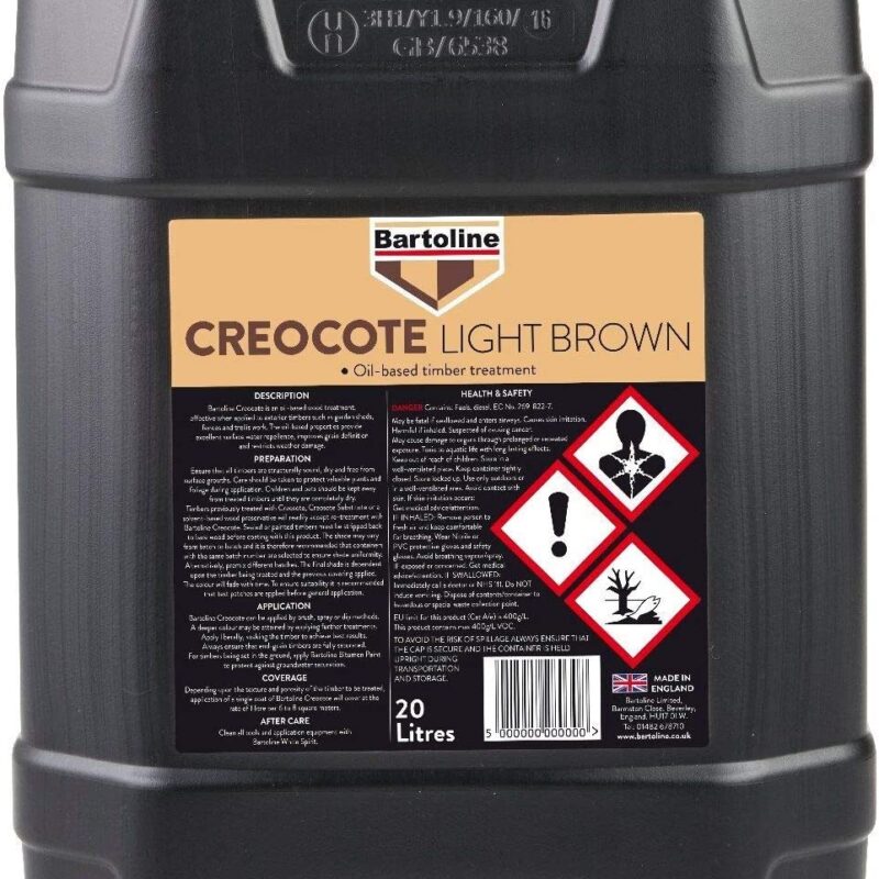 Bartoline Creocote Oil-Based Timber Treatment - 20L - Daws Heath Timber Ltd