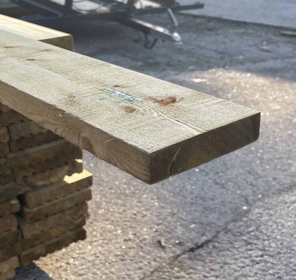 Pressure Treated Green 22mm x 100mm x 3600mm - Daws Heath Timber Ltd
