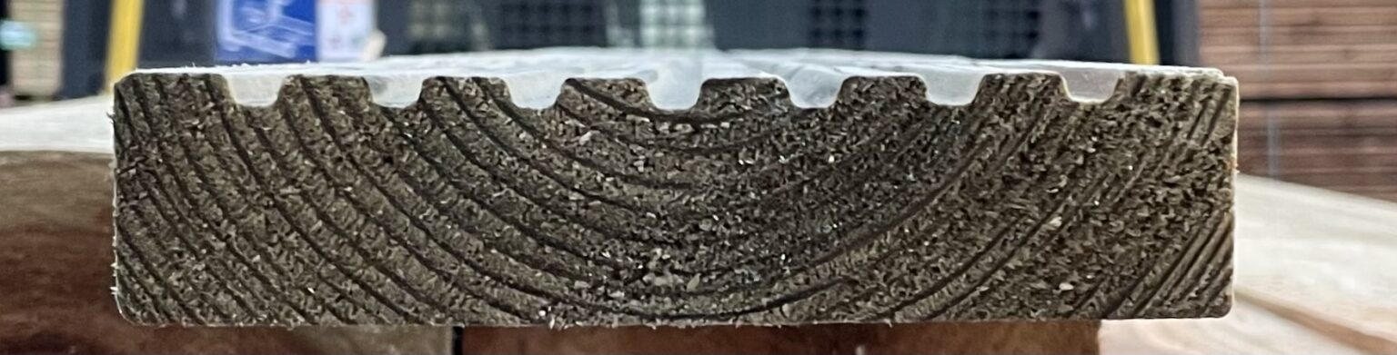 KDM Chunky Softwood Decking 38mm x 150mm x 5400mm - Daws Heath Timber Ltd