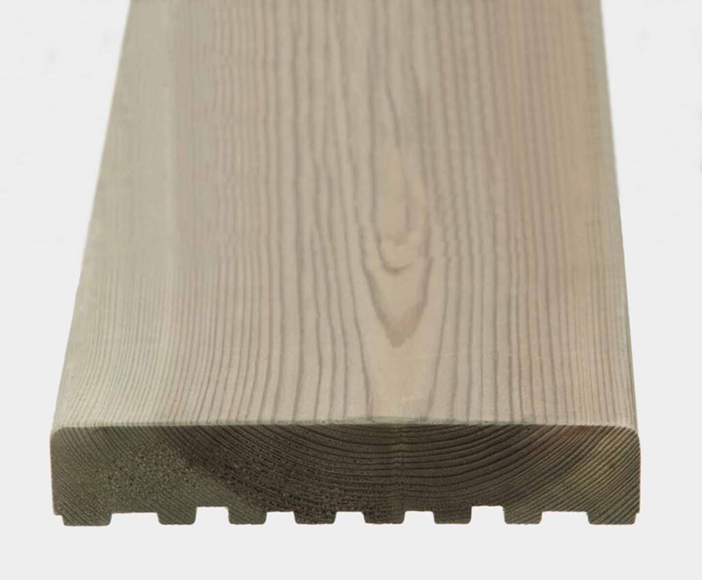 Q Deck Canterbury Decking 32mm x 150mm x 4200mm - Daws Heath Timber Ltd