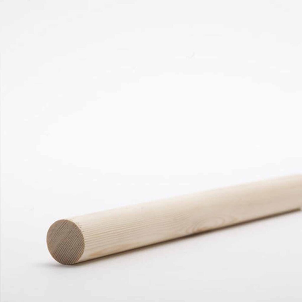 2.4m Softwood Dowel 25mm x 25mm - Daws Heath Timber Ltd