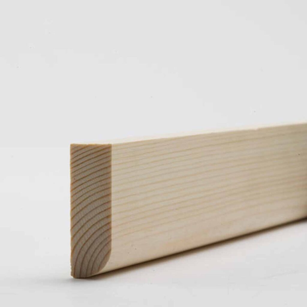 Softwood Timber Pencil Round Architrave 19mm x 63mm - Daws Heath Timber Ltd