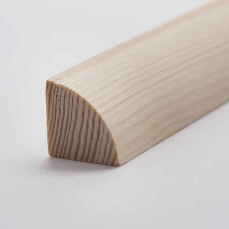 2.4m Softwood Quadrant 15mm x 15mm - Daws Heath Timber Ltd