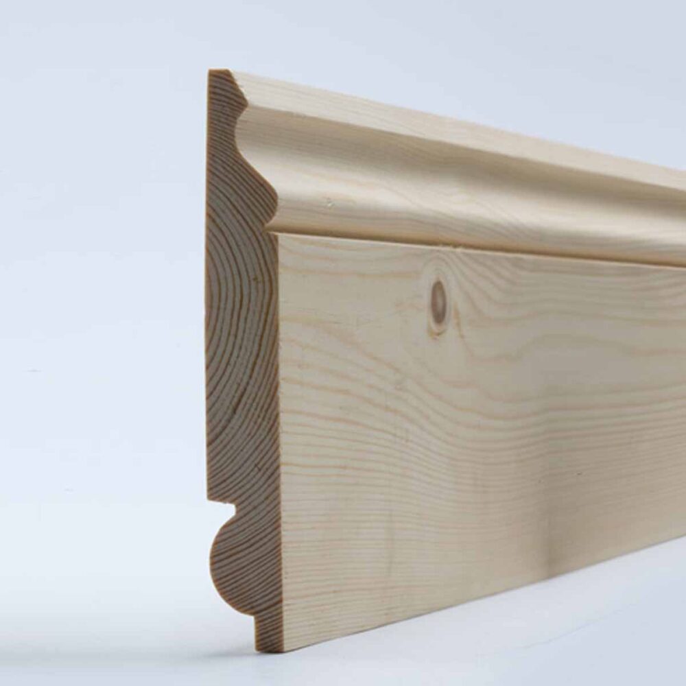 Softwood Timber Ogee/Torus Reversible Skirting 25mm x 150mm - Daws ...