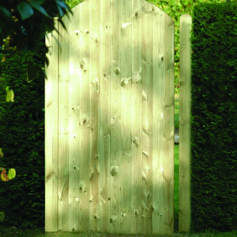 Tongue & Groove Round Top Gate 1800mm High x 900mm Wide - Daws Heath ...